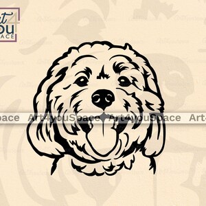Cavachon, Dog Svg File Cricut, Cute Puppy Face Clipart, Funny Peeking ...
