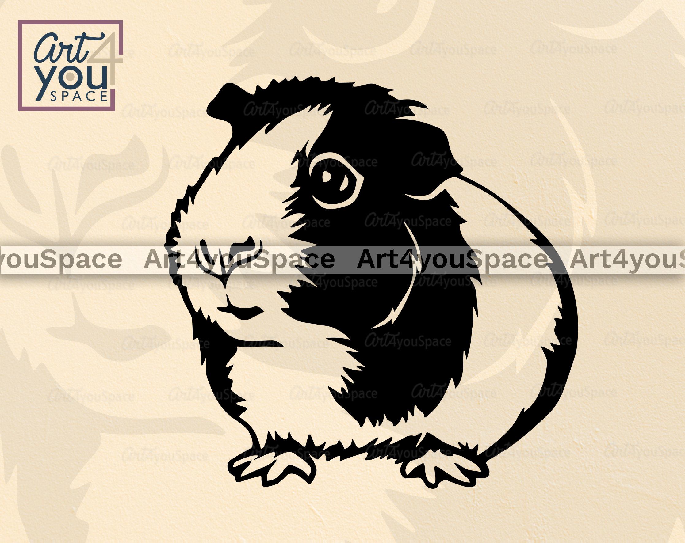 Guinea Pig Svg Files for Cricut Cute Pet Clipart Domestic - Etsy