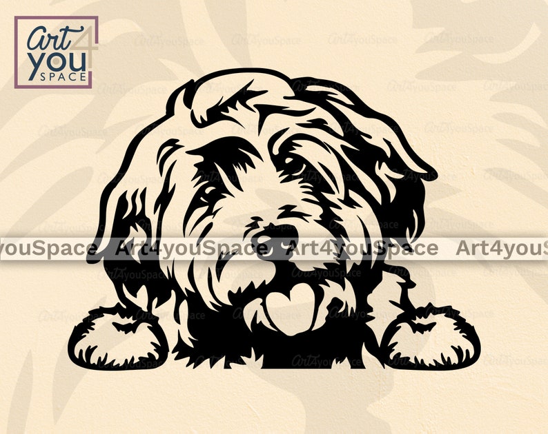Cockapoo Dog SVG Cricut, Cute Puppy Clipart, Download PNG, Breed Vector ...