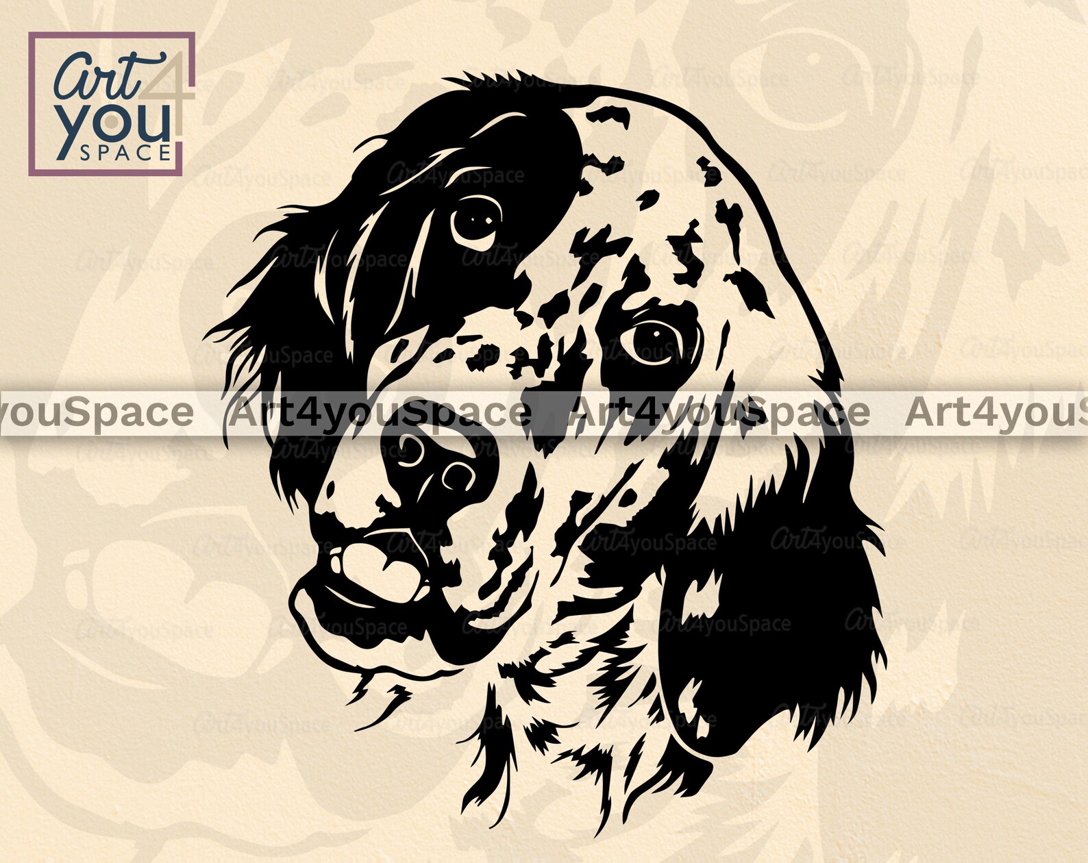 English Setter Svg, Dog Svg Files for Cricut, Hunting Breed Clipart Dxf ...