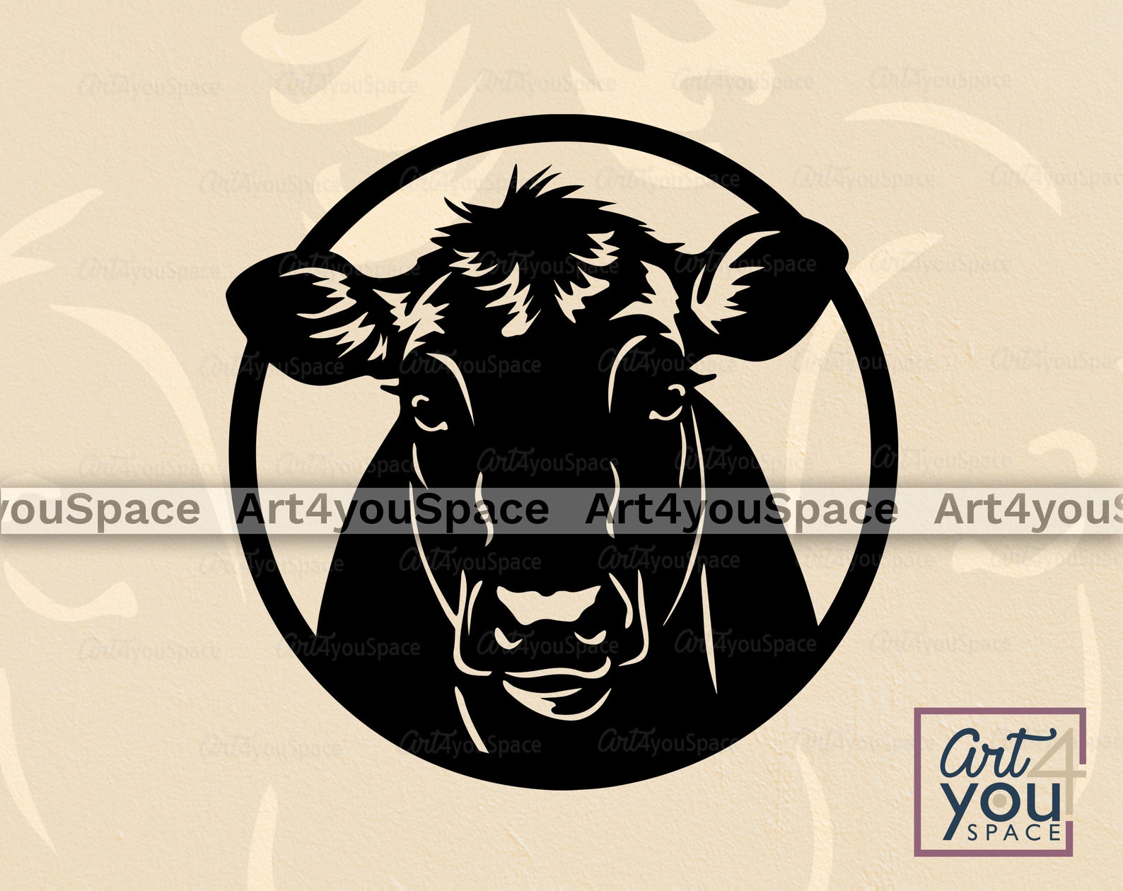 Cow Head Svg Cricut Heifer Clipart Farm Animal Png Angus - Etsy