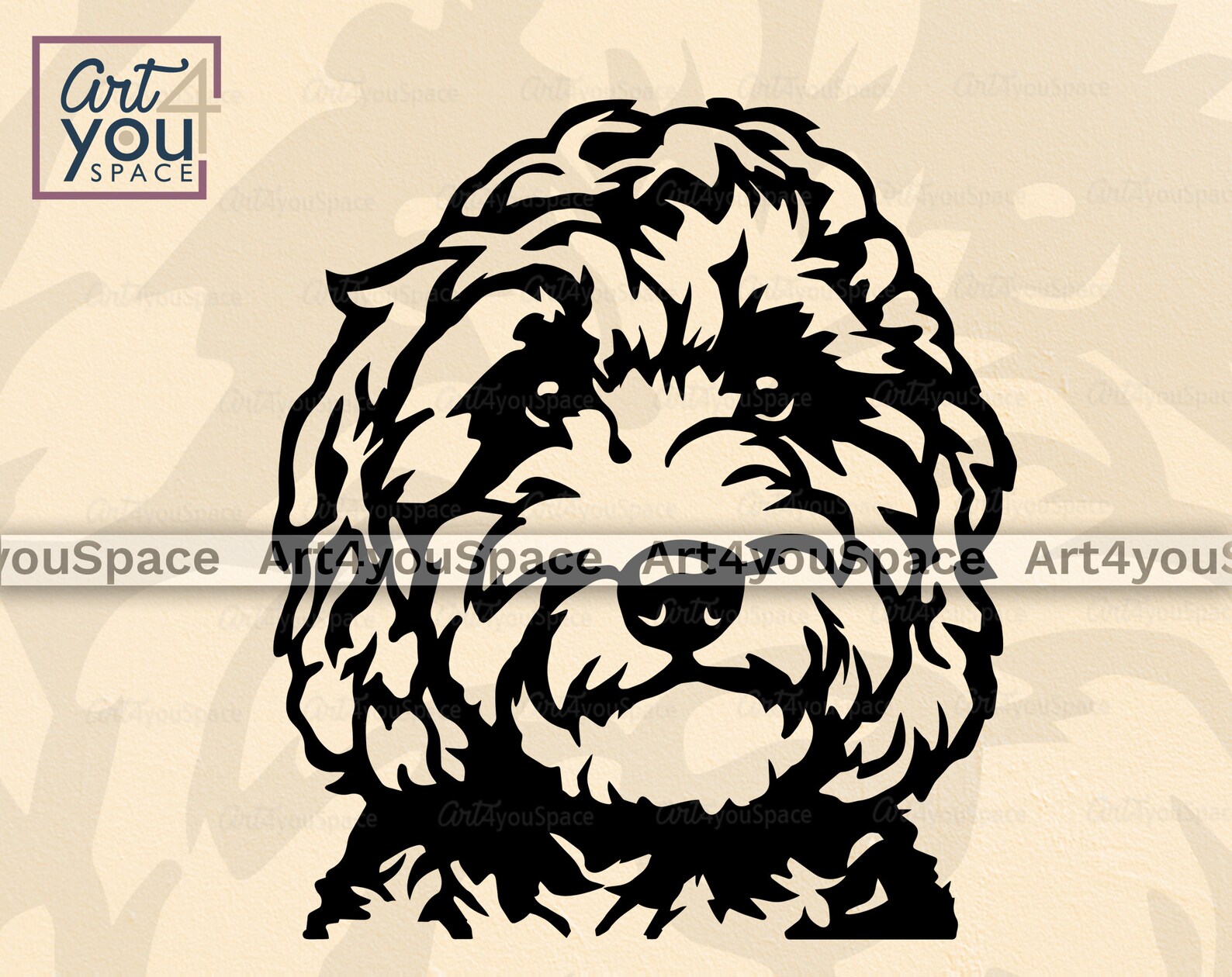 Labradoodle Svg Dog Svg Cricut Cute Pet Face Clipart Head | Etsy