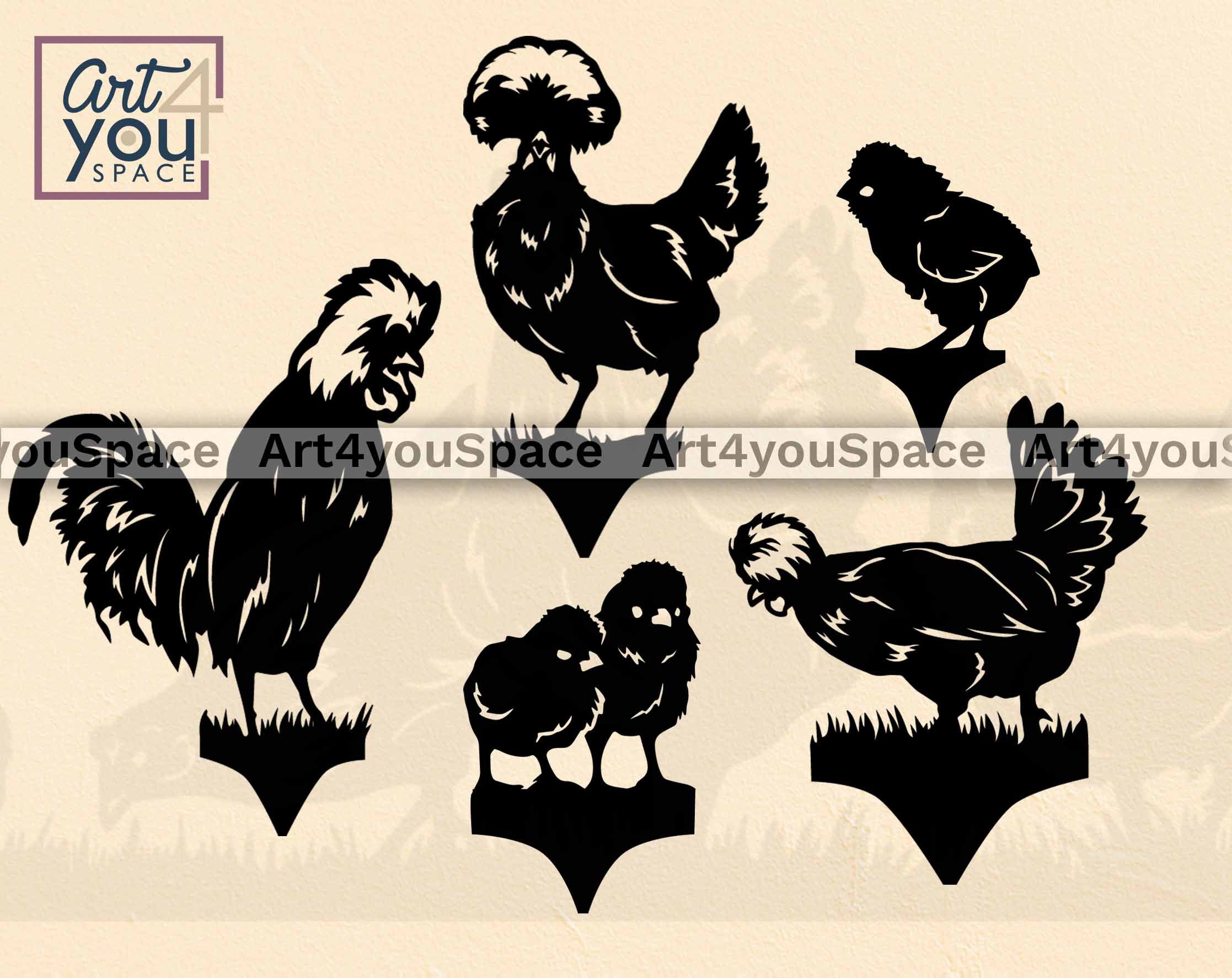 Chicken Laser Cut File, Chicken Svg, Farm Cricut Projects, Rooster ...