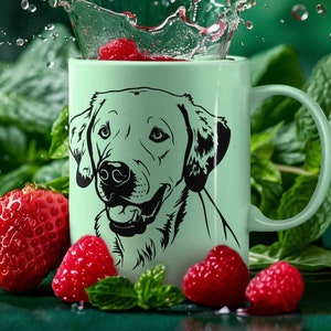 Labrador Svg Files for Cricut, Dog Clipart Yellow Lab Breed Vector ...