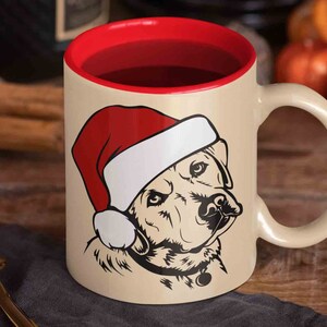 Labrador Retriever Svg, Lab Clipart, Santa Dog Svg Cricut, Cute Face ...