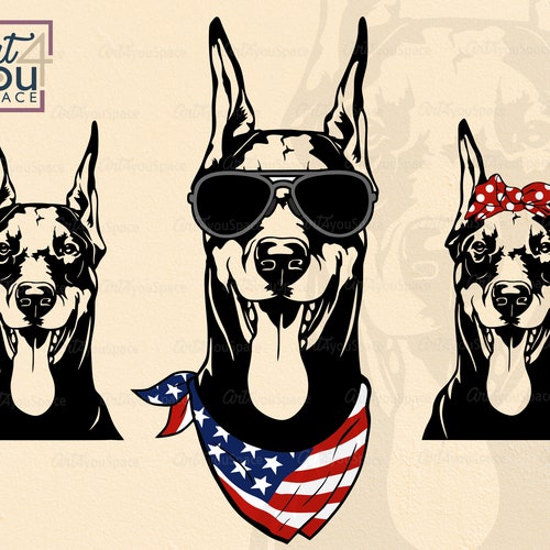 Doberman SVG Dog Dxf Cut File Pet Svg for Cricut Dxf for - Etsy Australia