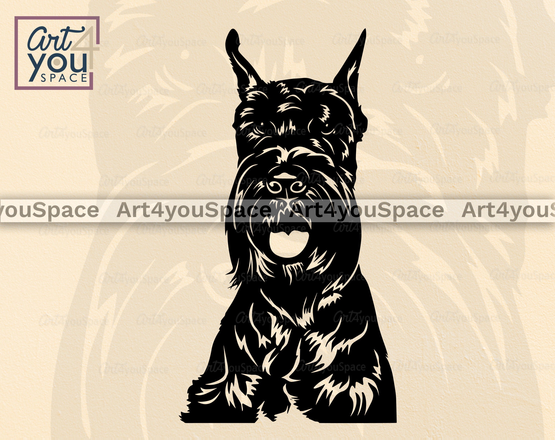 SVG Giant Schnauzer Dog Svg Files for Cricut, Clipart, Dxf Plasma CNC ...