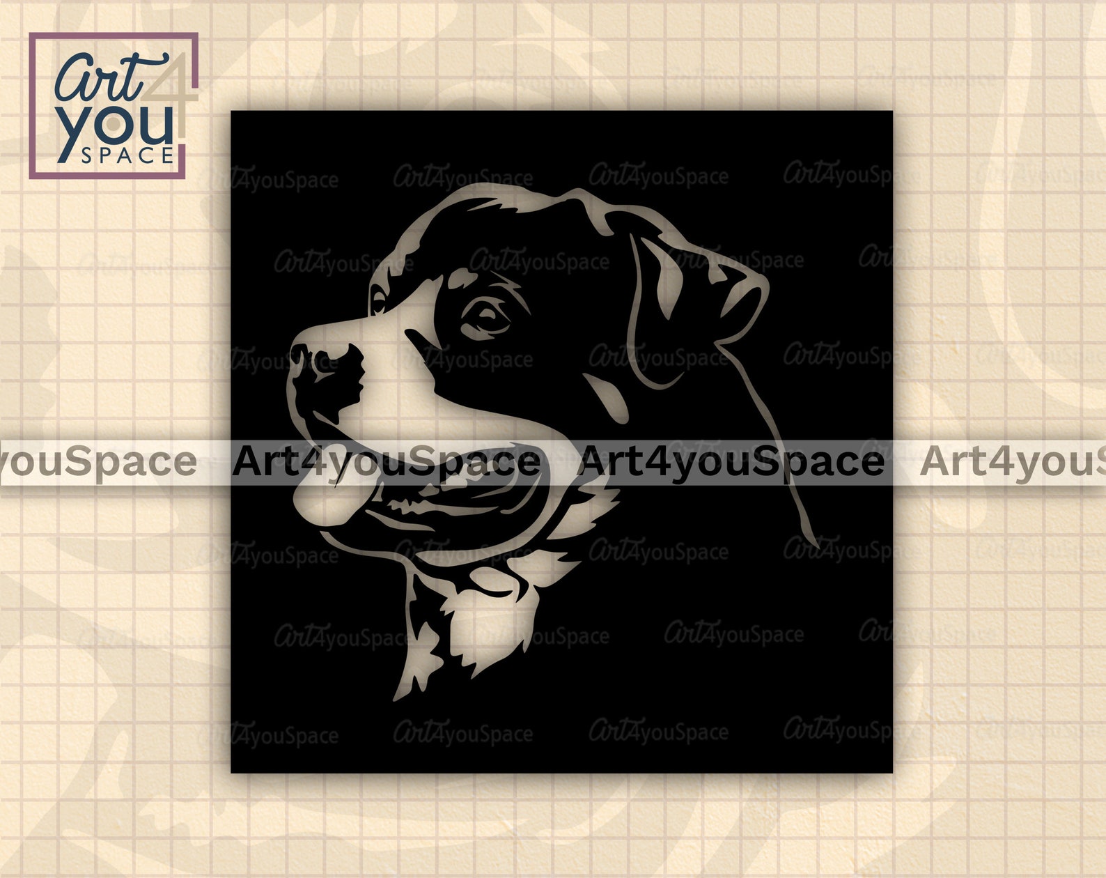 Rottweiler Svg Dog Cricut Project Rott Vector Stencil - Etsy