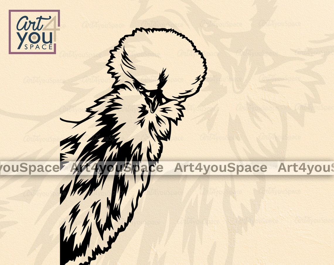 Silkie Chicken Svg files for Cricut Farm life Poultry Sign | Etsy