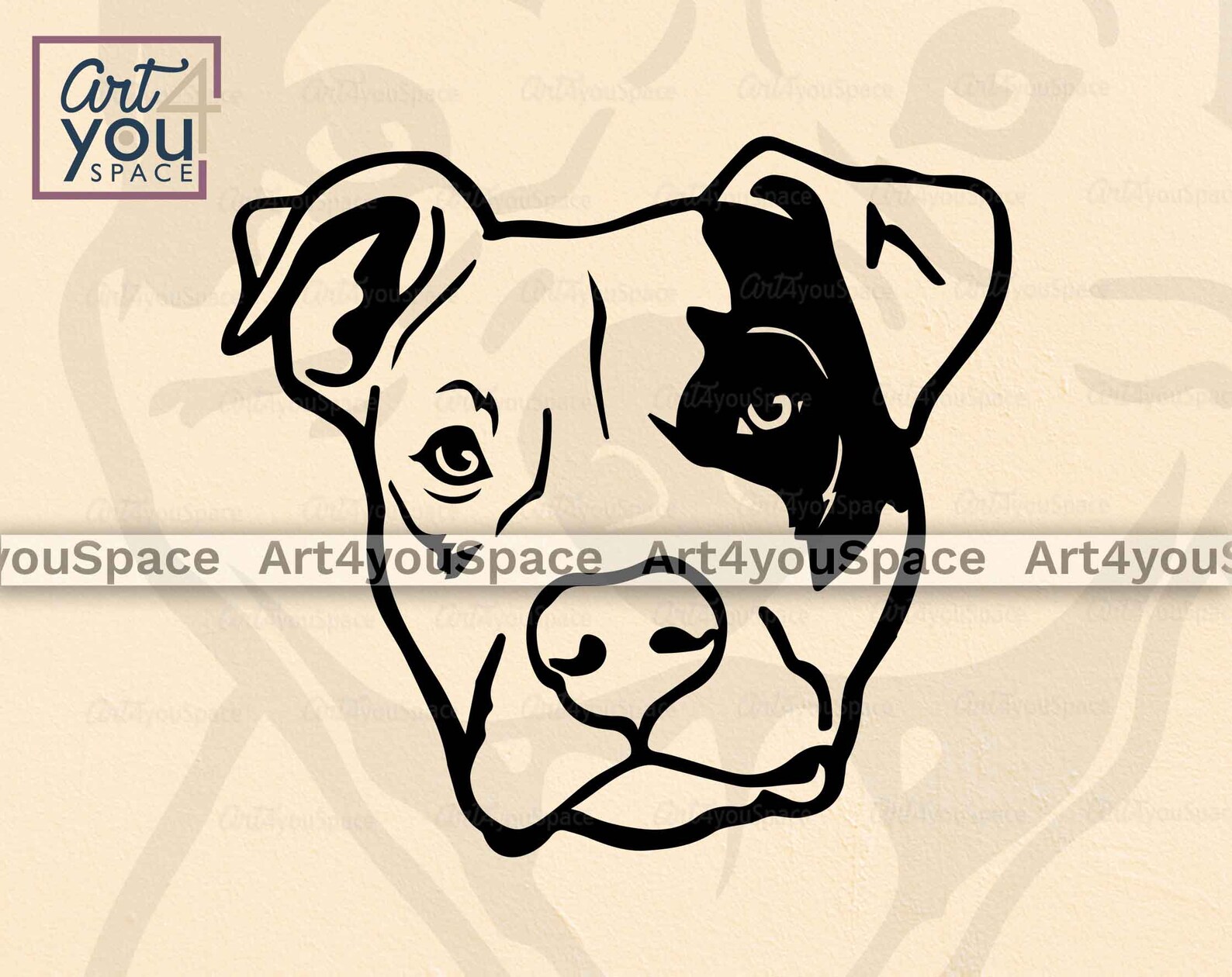 Pit Bull Svg Dog Svg Cricut Face Vector Head Clipart Png - Etsy