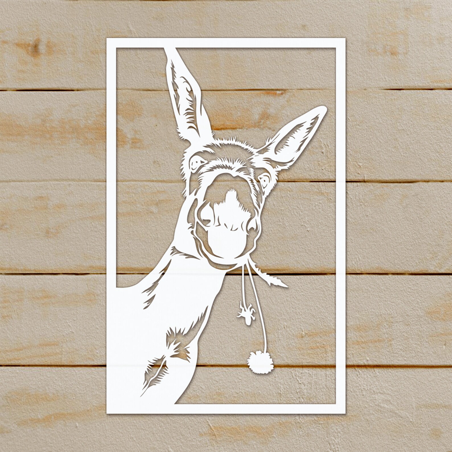 Cute Donkey Svg Peeking Farm Animal Head Face Clipart - Etsy Norway