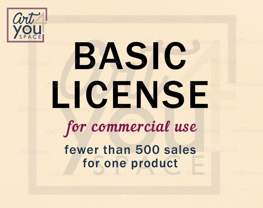 Basic COMMERCIAL LICENSE for One Digital Design for One Person for One ...
