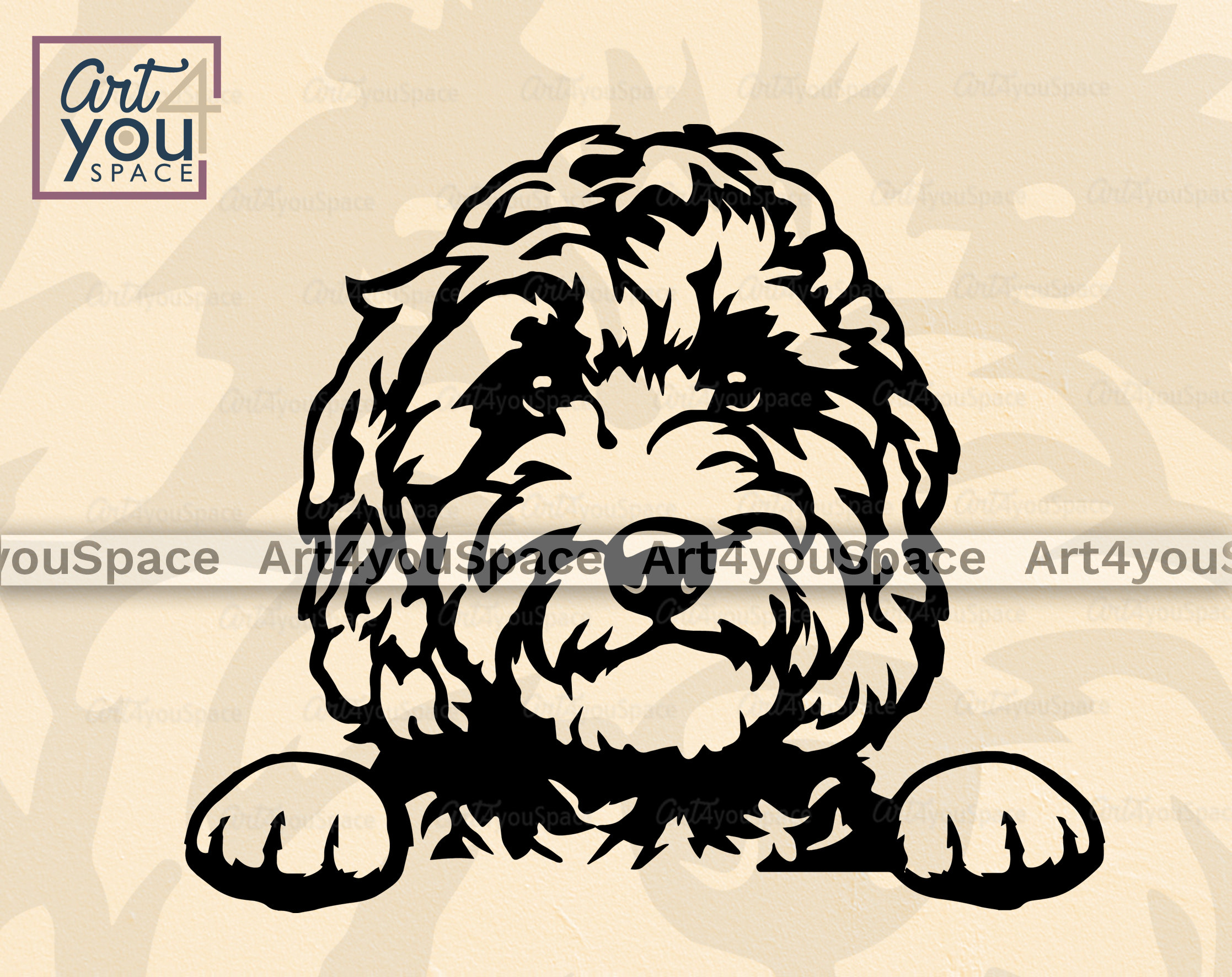 Labradoodle Svg Dog Svg Cricut Cute Pet Face Clipart Head - Etsy