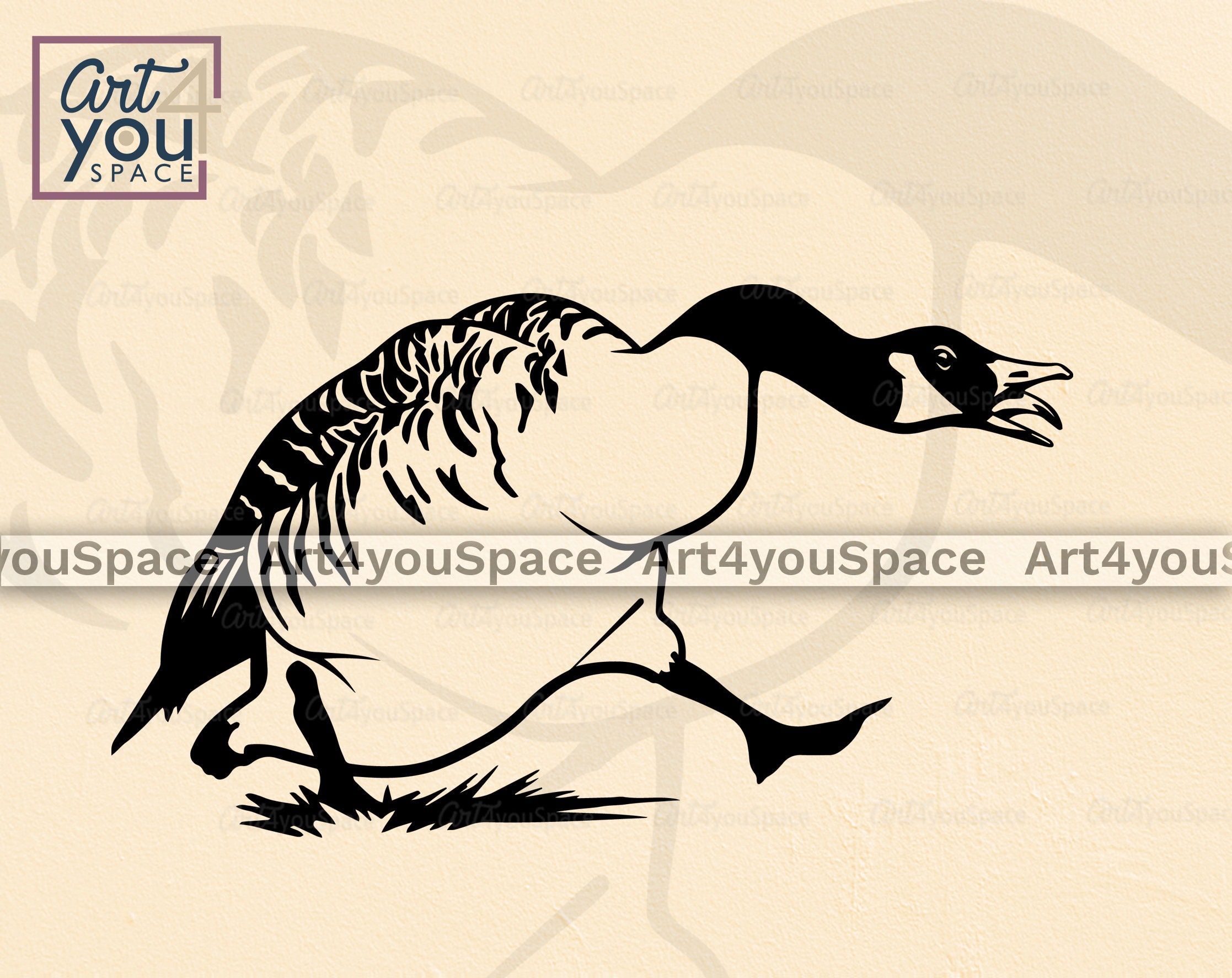 Goose Clipart Geese Svg Canada Geese Grey Goose Bird Farm - Etsy Canada