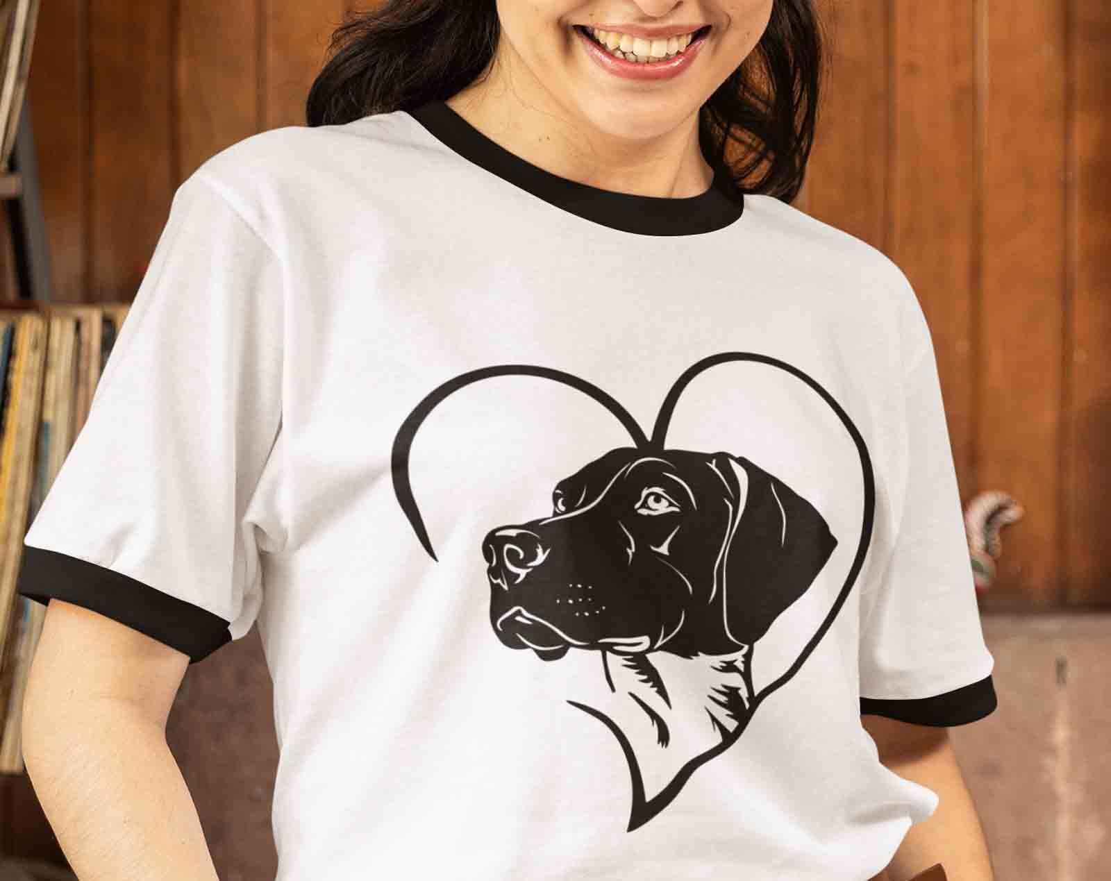 German Shorthaired Pointer Art, GSP Svg, Cricut Project, Dog Face ...