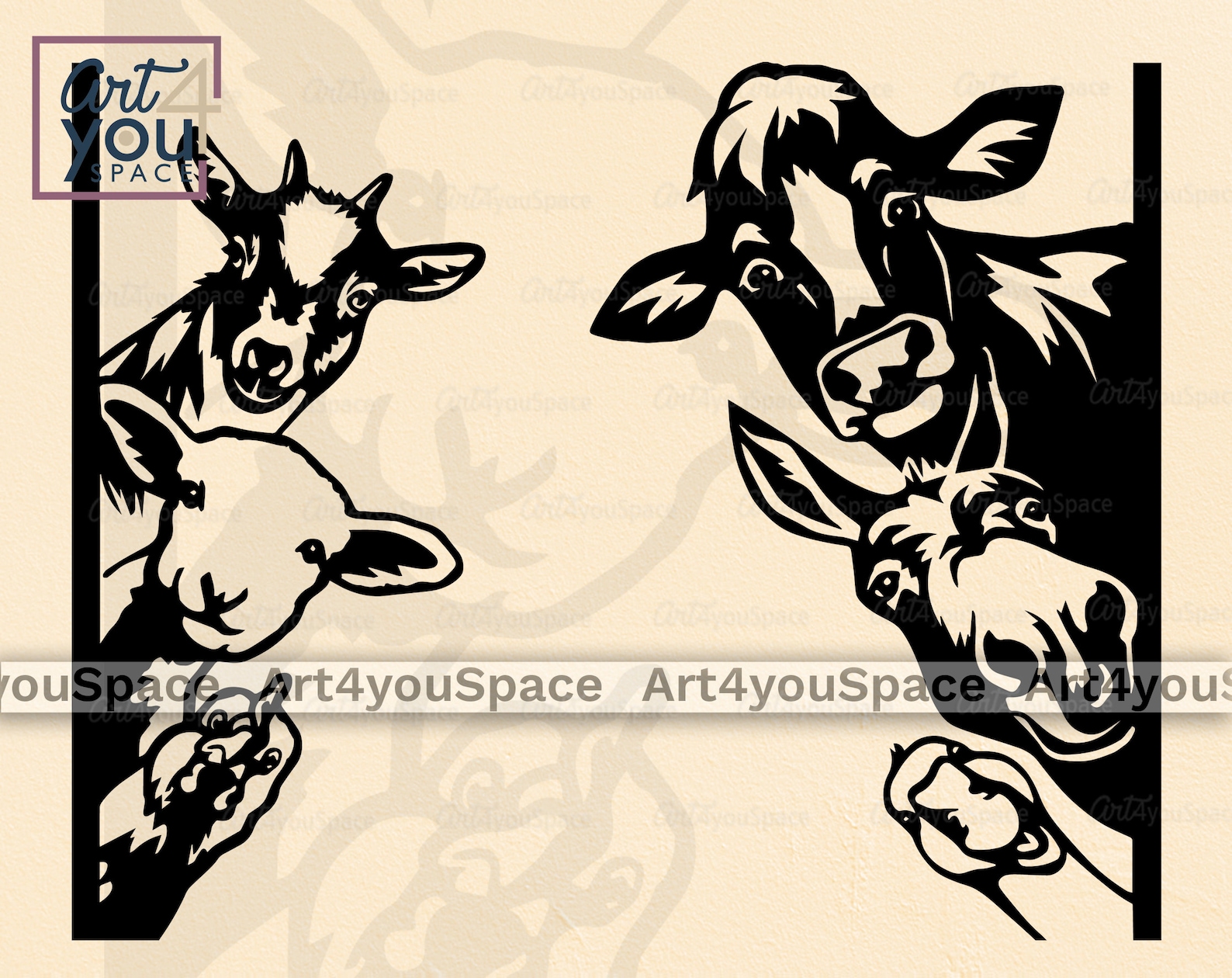 Farm Animals Svg Cricut, Goat Sheep Chicken Duck Cow Donkey, Farmhouse ...