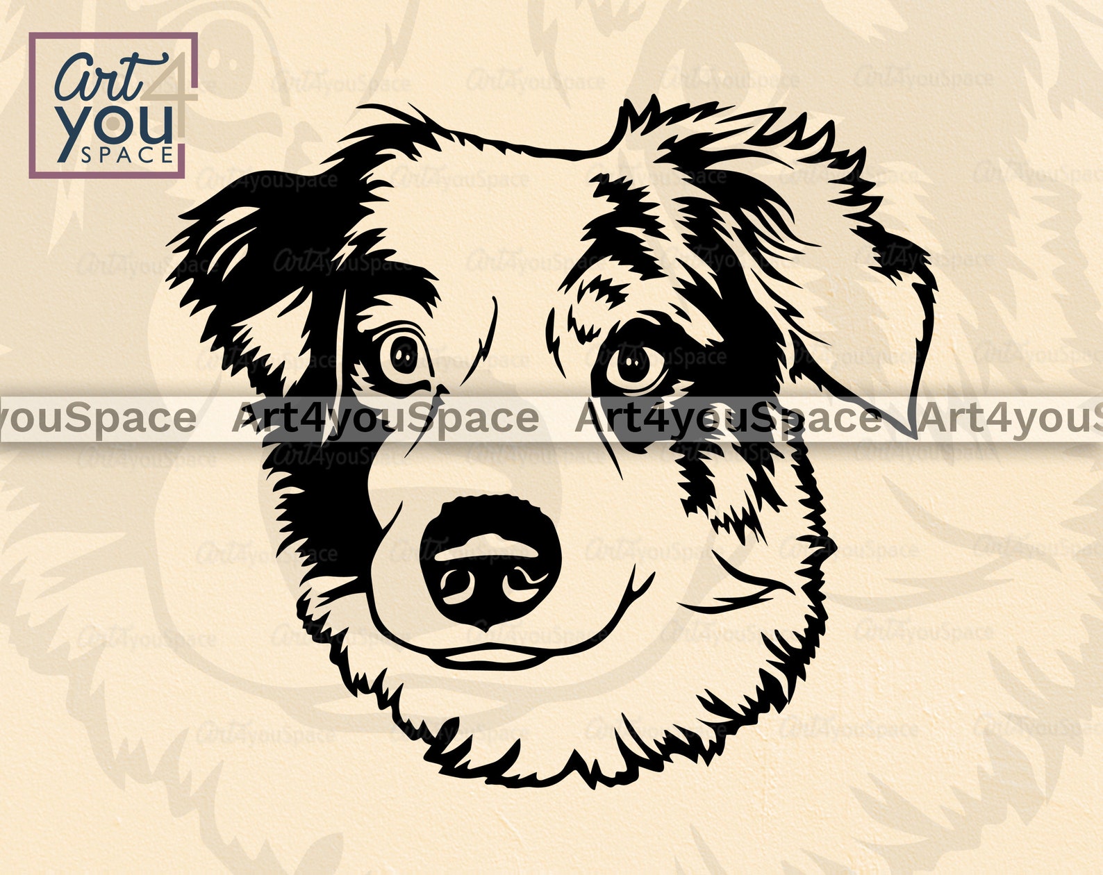 Miniature Australian Shepherd SVG PNG DXF Dog Cricut Project - Etsy
