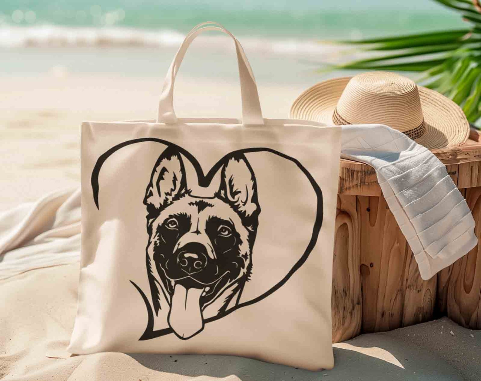Belgian Malinois Svg, Dog Svg File for Cricut, Funny Face, Breed Vector ...