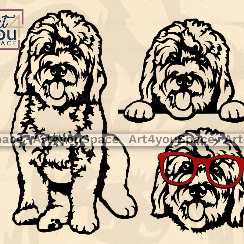 Goldendoodle Svg - Etsy