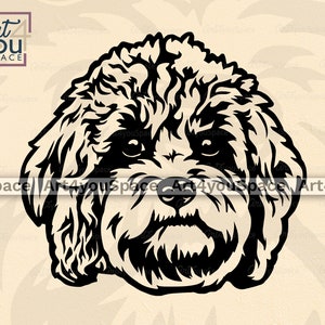 Cavapoo Svg, Dog SVG File Cricut, Cute Puppy Clipart, Download PNG ...