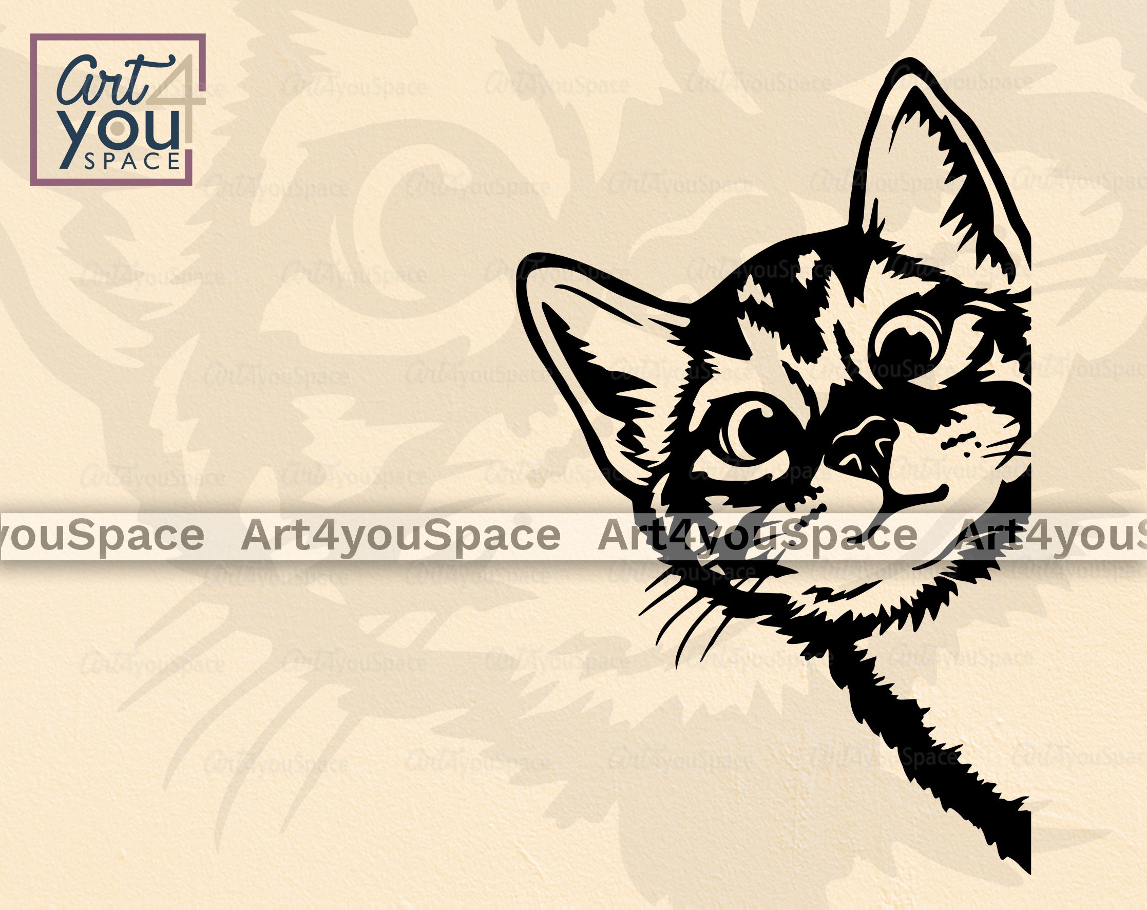 Cute Cat SVG Files for Cricut Curious Pet Vector Shirt - Etsy