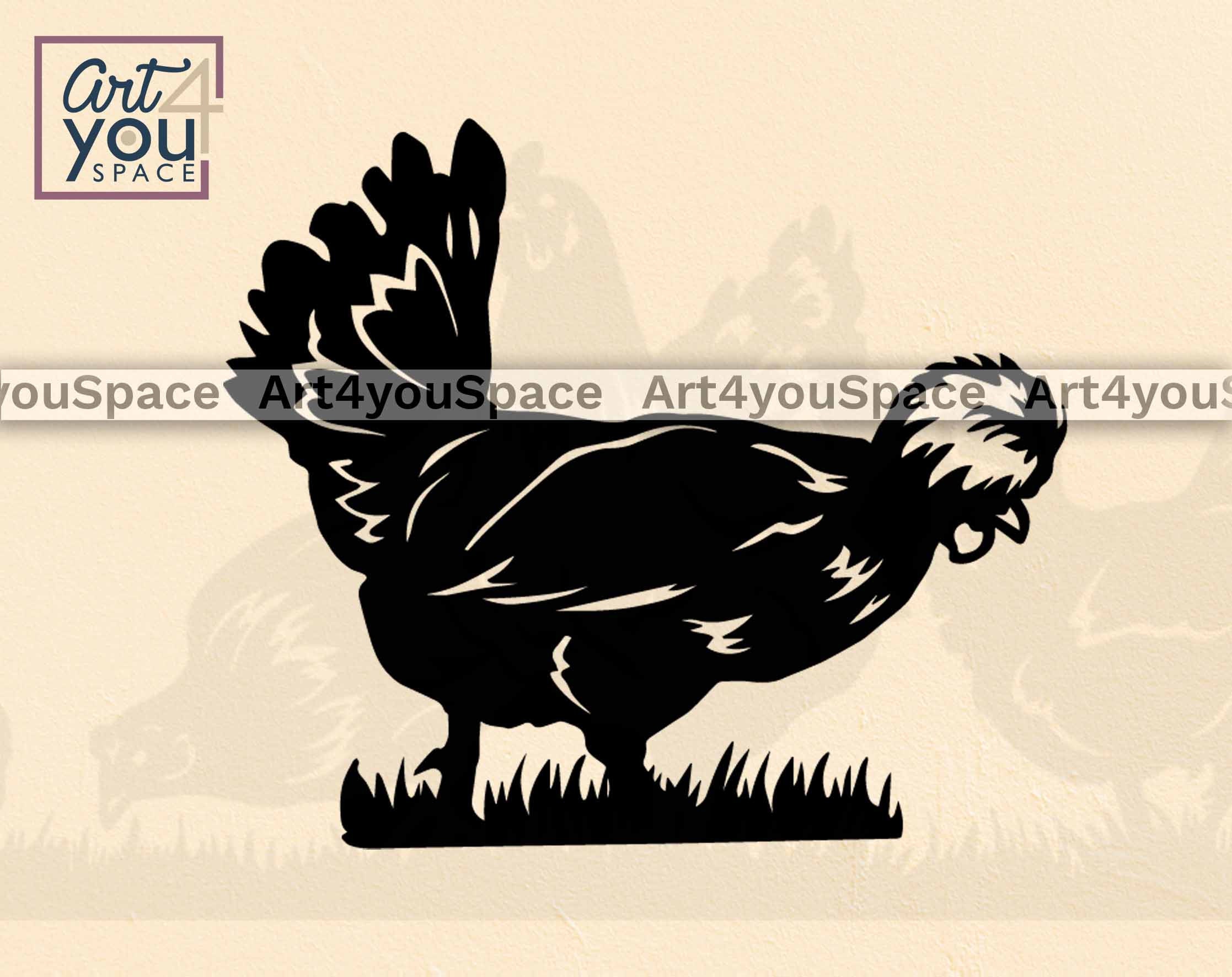 Chicken Laser Cut File, Chicken Svg, Farm Cricut Projects, Rooster ...