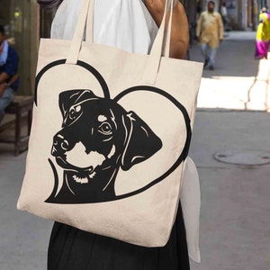 Doberman Svg, Dog SVG Files for Cricut, Doberman Pinscher Floppy Ears ...