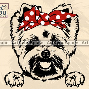 Yorkshire Terrier SVG, Dog Svg Cricut, Yorkie Mom Dad Clipart, Vector ...