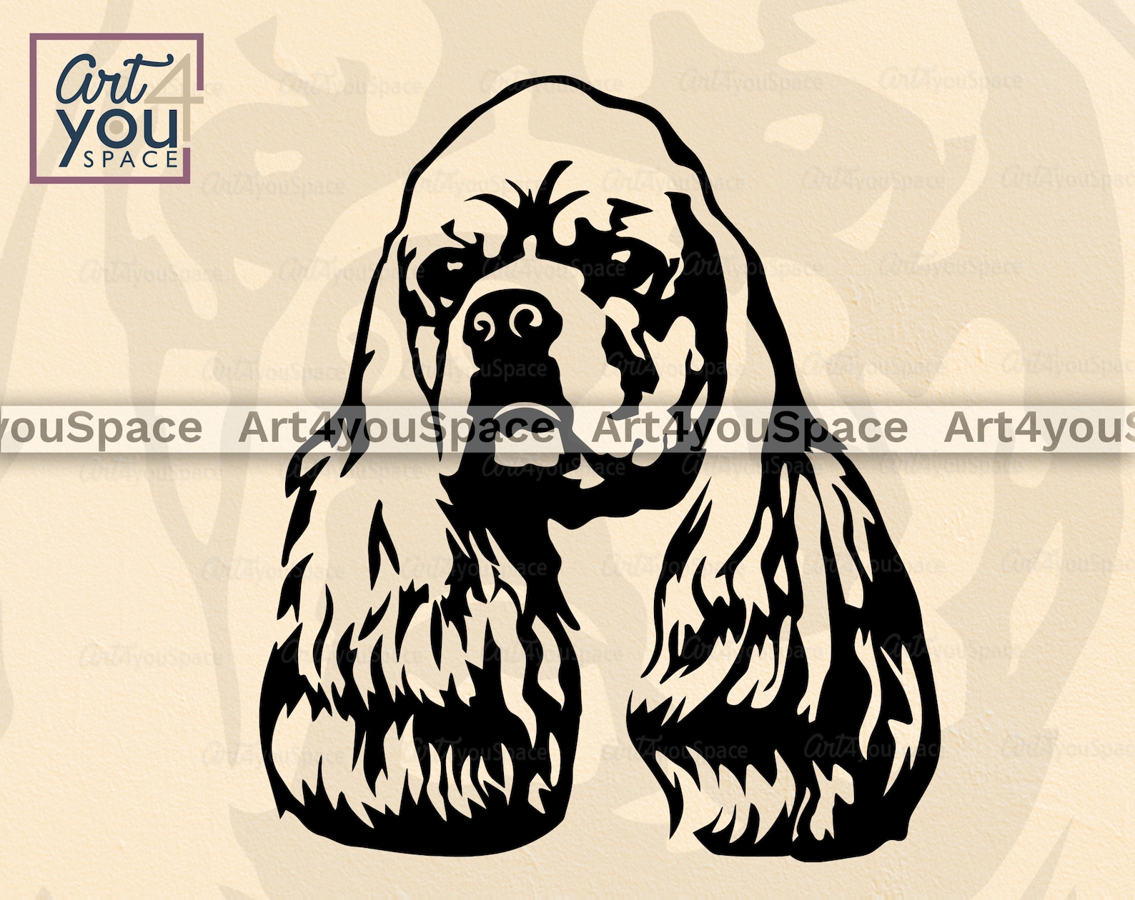 American Cocker Spaniel Svg Dog Svg Files For Cricut Pet | Etsy