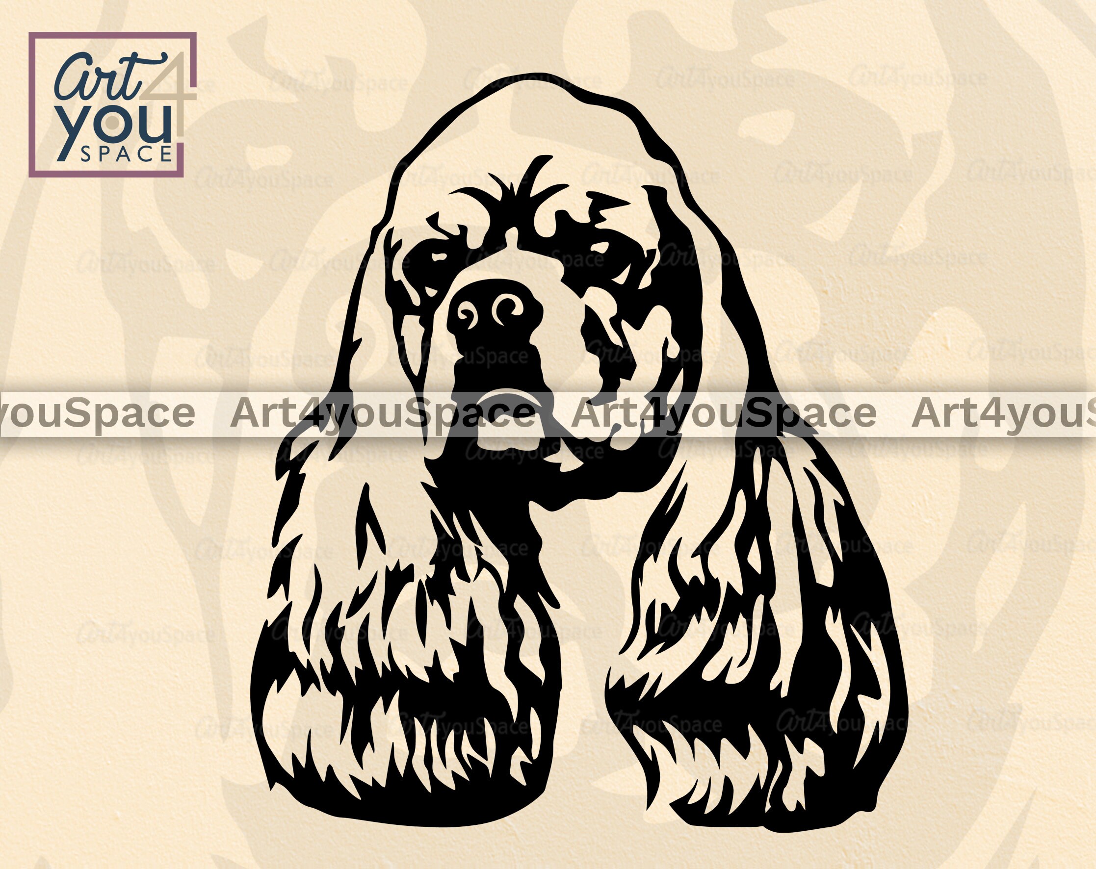 American Cocker Spaniel Svg Dog Svg Files for Cricut Pet - Etsy