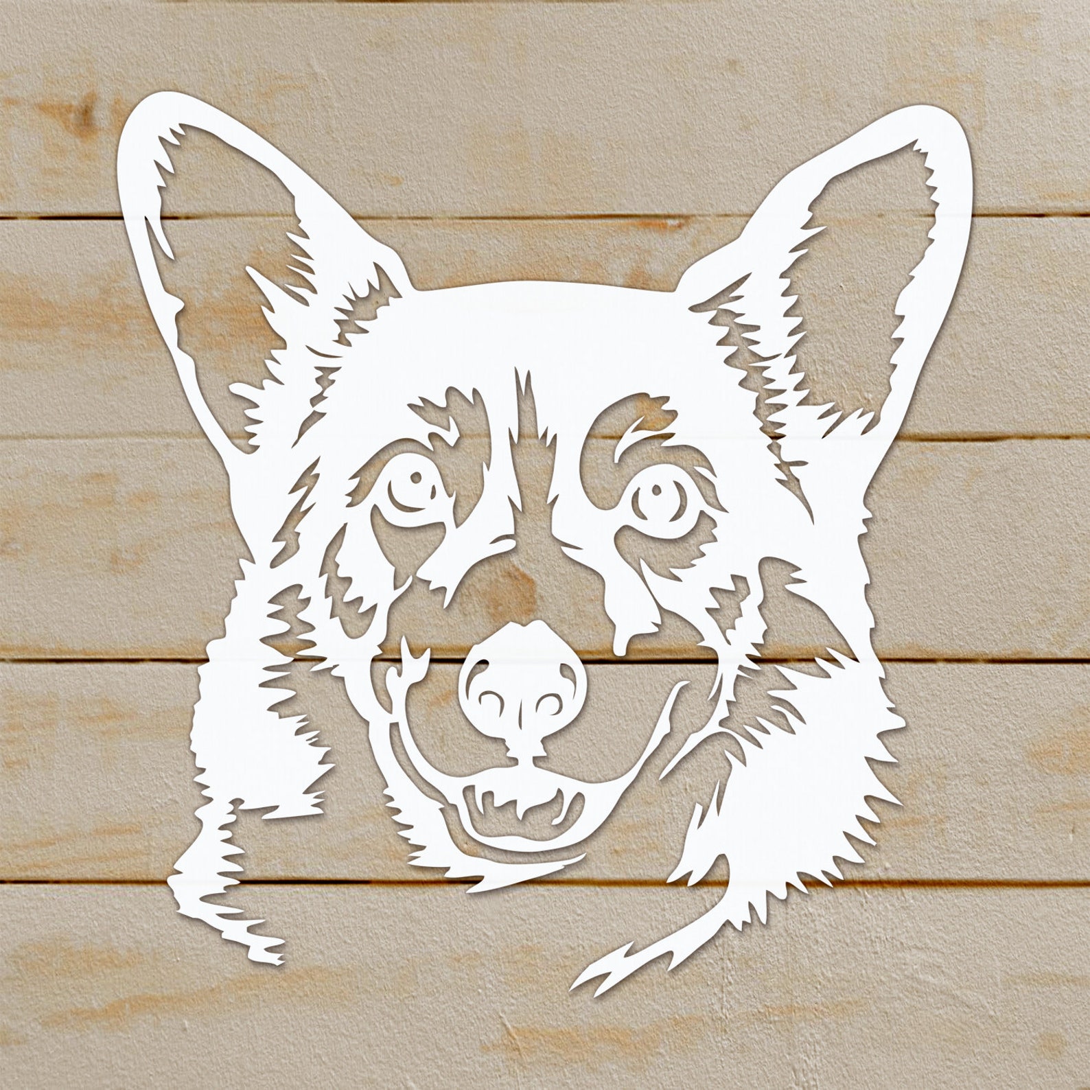 Corgi Svg Dog Svg Cute Corgi Dxf Face Head Body Peeking | Etsy