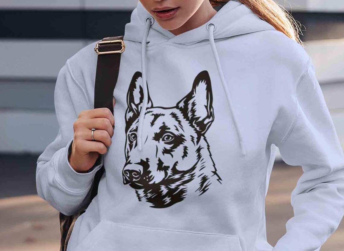 Belgian Malinois Svg, Dog Face Realistic Vector Graphics Download ...