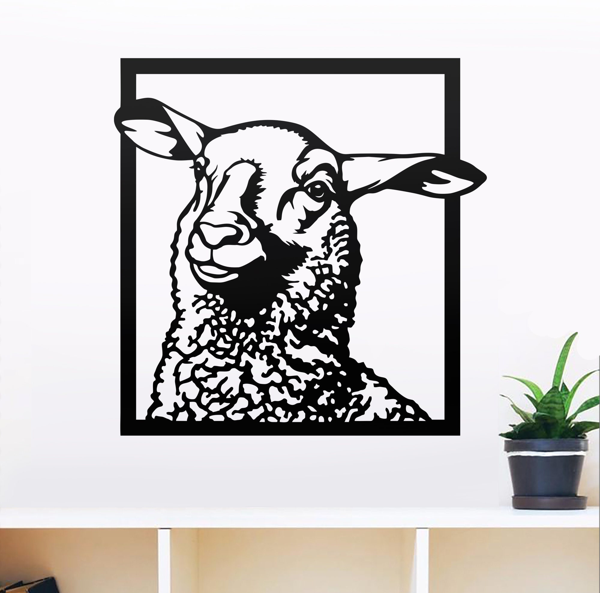 Sheep svg stencil farm animal cricut lamb clipart vector | Etsy