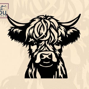 Baby Highland Cow Svg / Dxf Files for Plasma, Calf Laser Cut Vector ...