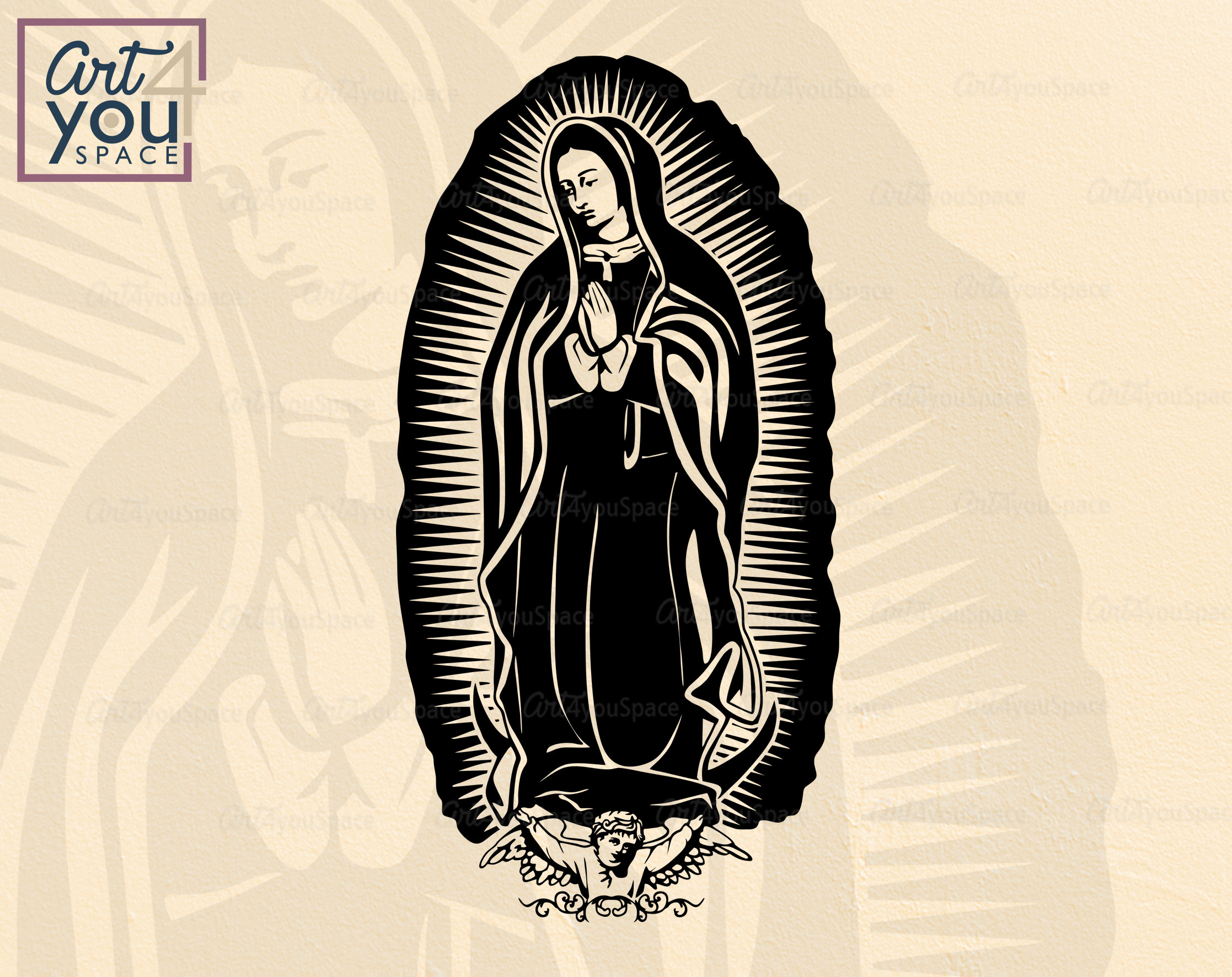 Virgin Mary Svg Mary Mother of God Christian Svg Church - Etsy
