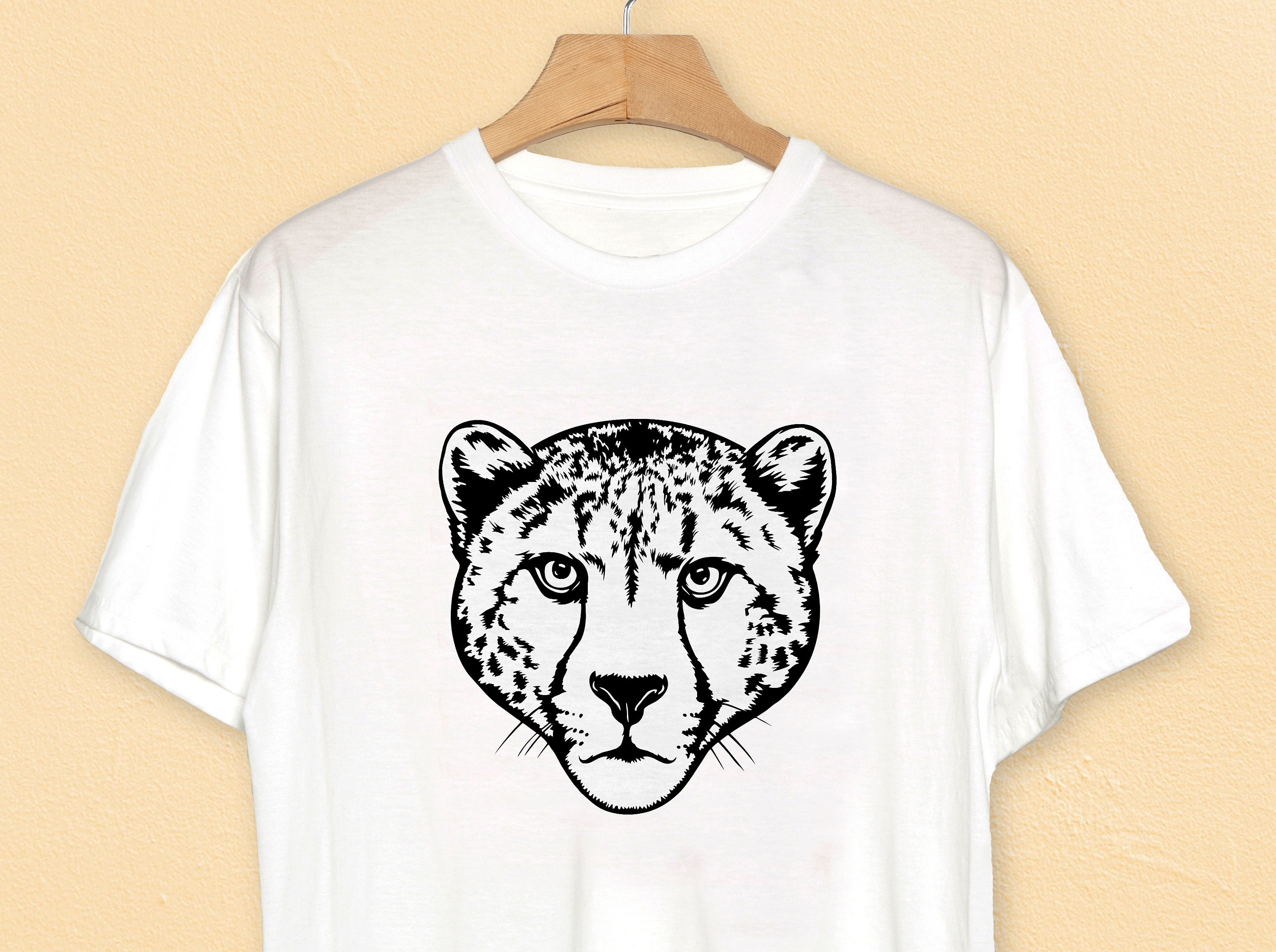Cheetah SVG Files Cricut Wild Animal Face Zoo Clipart | Etsy