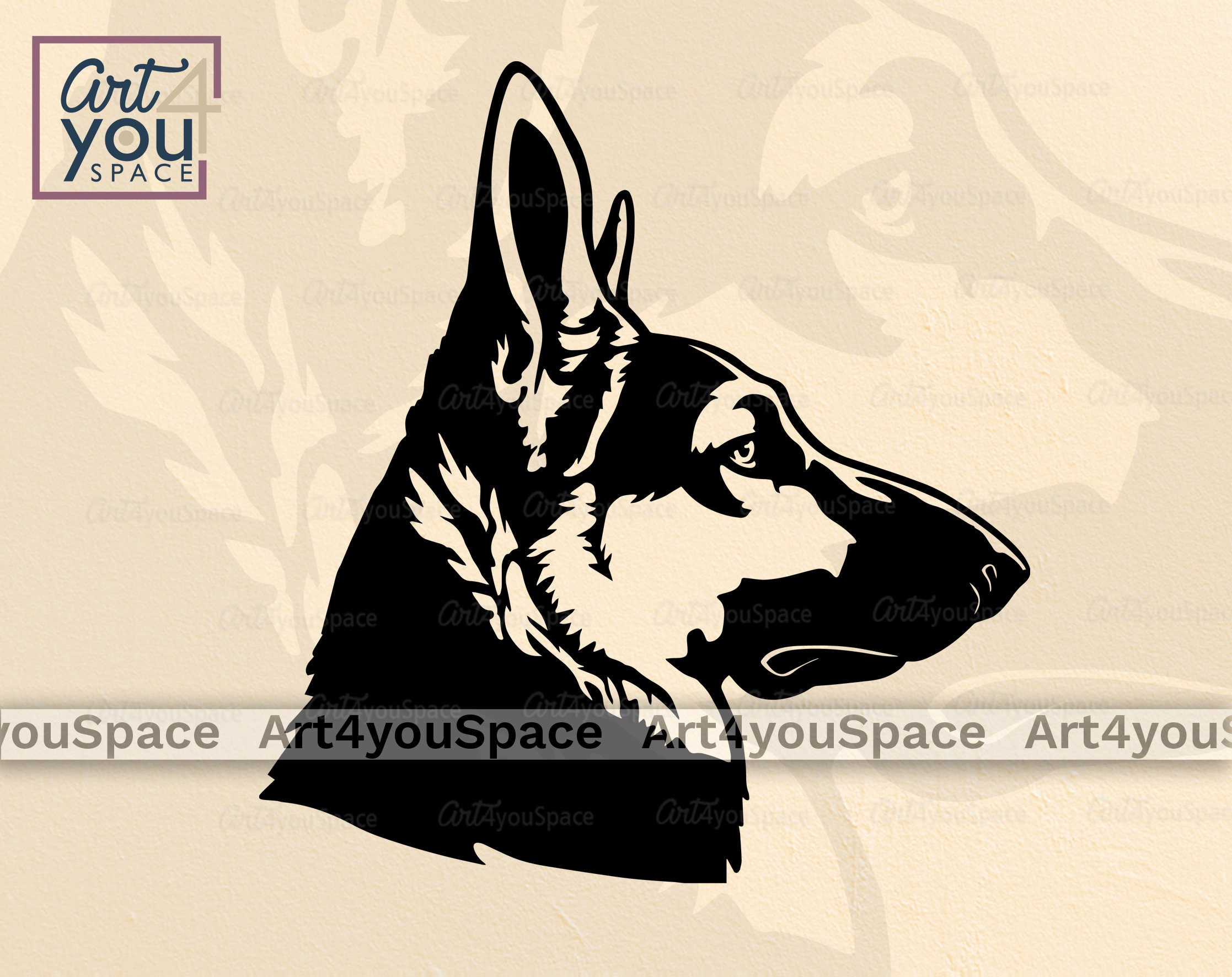 German Shepherd Svg Dog Svg Cricut Laser Cut Vector Dxf - Etsy Canada