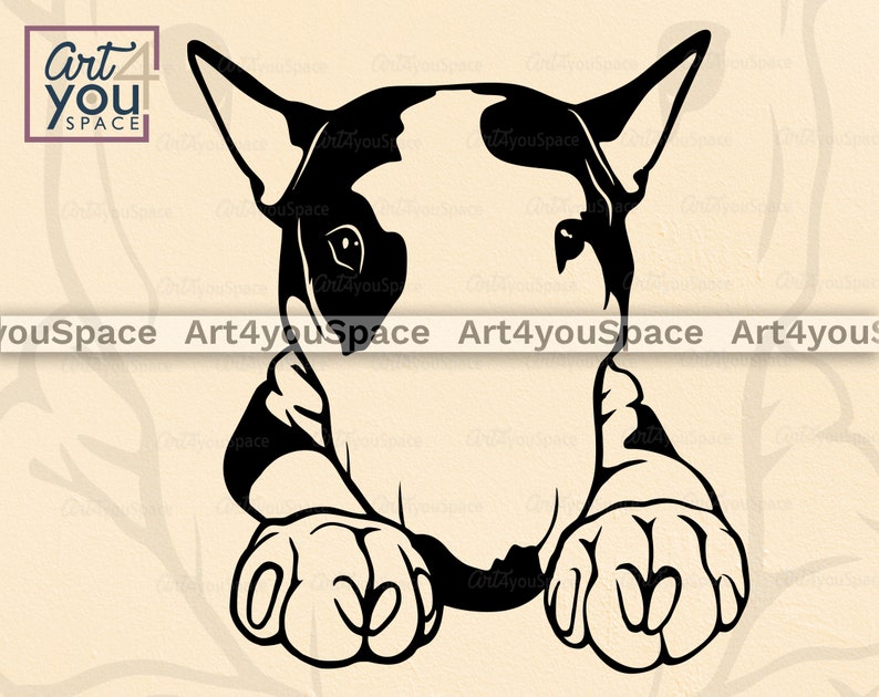 English Bull Terrier Svg Dog Svg Files for Cricut USA Flag | Etsy Canada