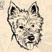 West Highland White Terrier Svg, Westie Clipart, Dog Svg Cricut, Face ...