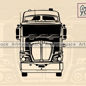 Kenworth Truck SVG Files Cricut, Front Tractor Trailer Clipart, Car ...