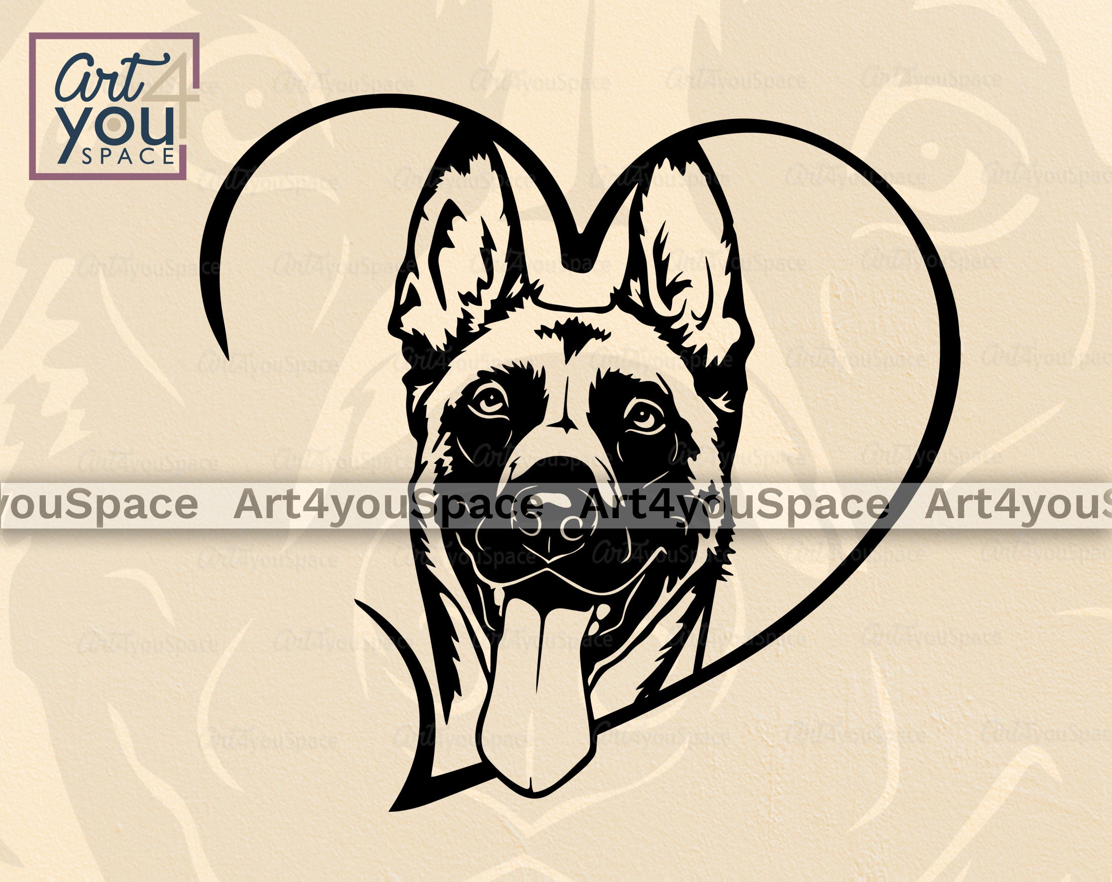 Belgian Malinois Svg, Dog Svg File for Cricut, Funny Face, Breed Vector ...