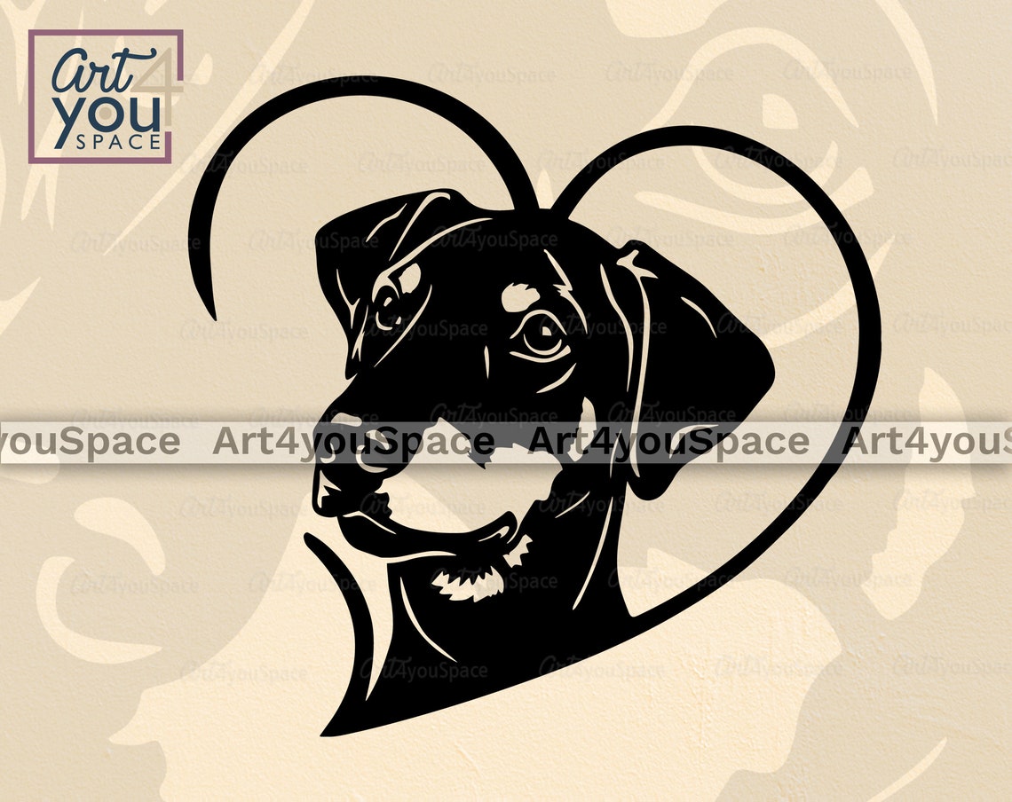 Doberman Svg Dog SVG Files for Cricut Doberman Pinscher - Etsy