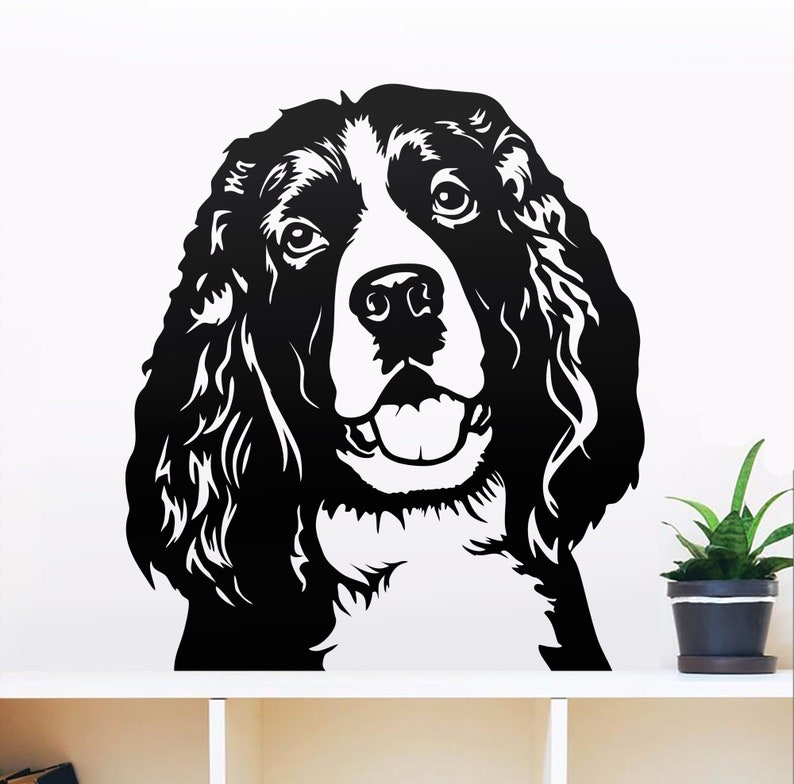 English Springer Spaniel Svg Dog Svg Cricut Cute Pet Face | Etsy