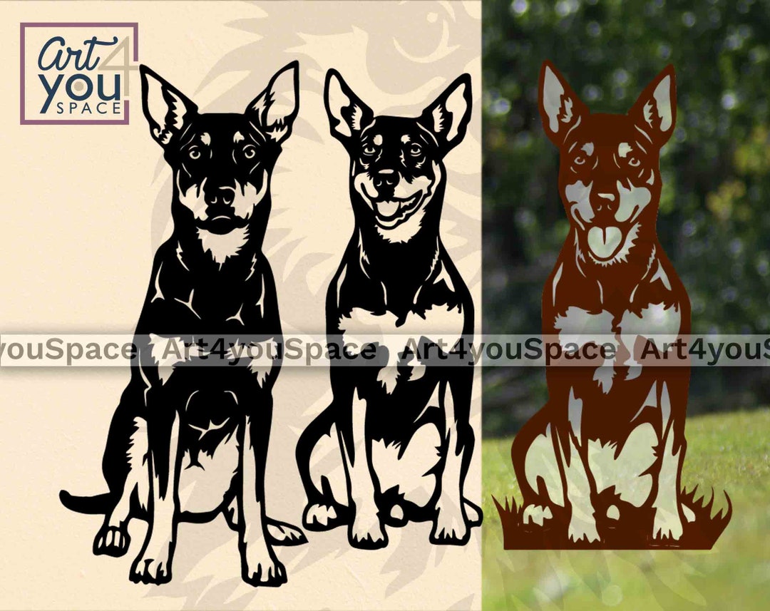 Australian Kelpie Dog Svg File for Cricut, Cnc Laser DXF Vector Art ...
