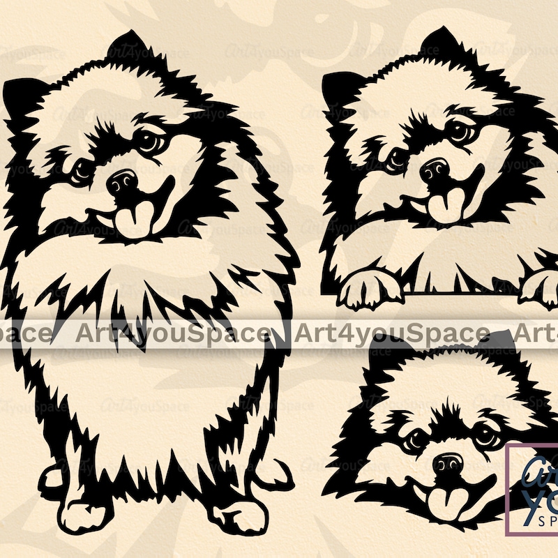 Pomeranian Svg - Etsy