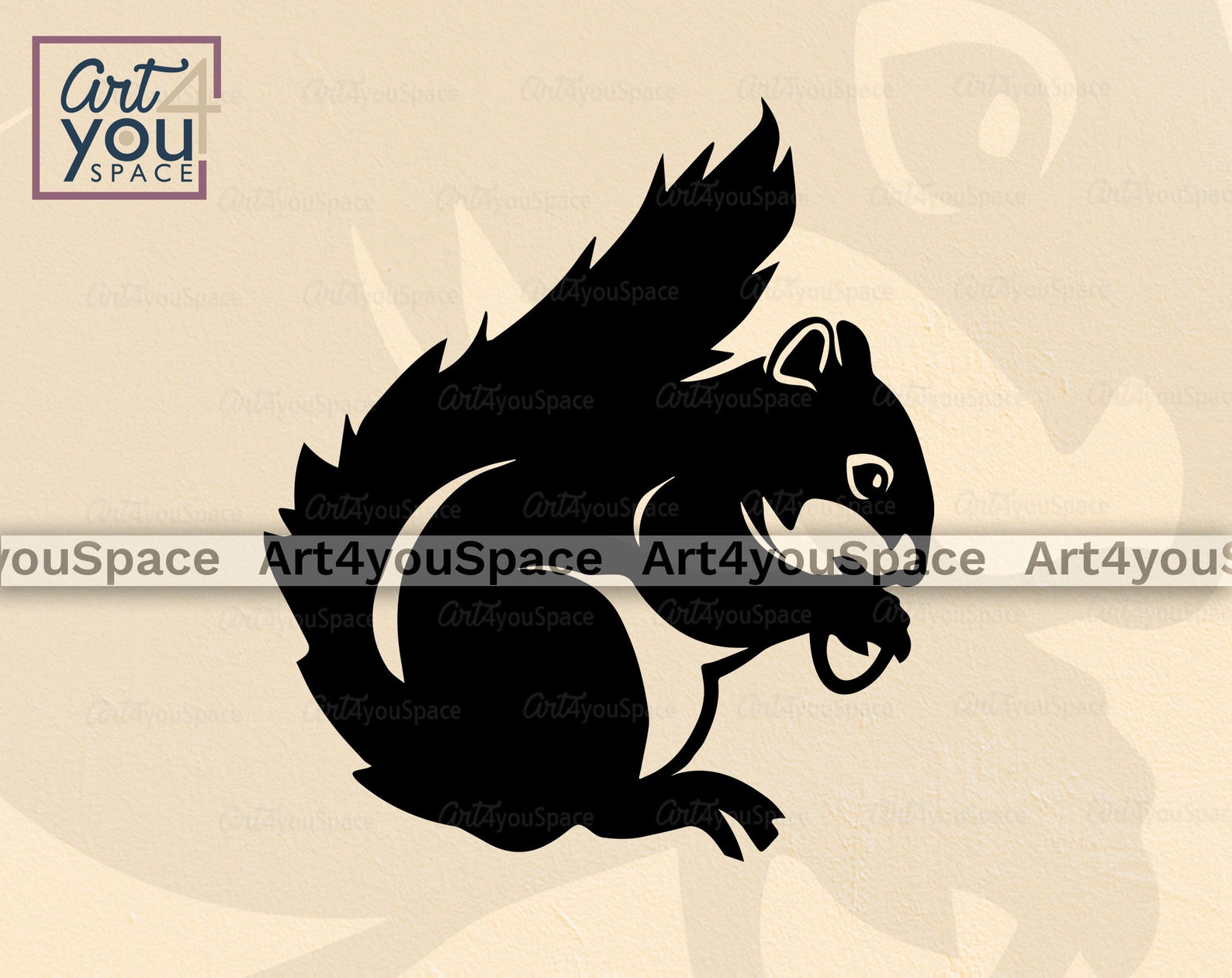 Squirrel SVG File for Cricut Woodland Animal Clipart | Etsy