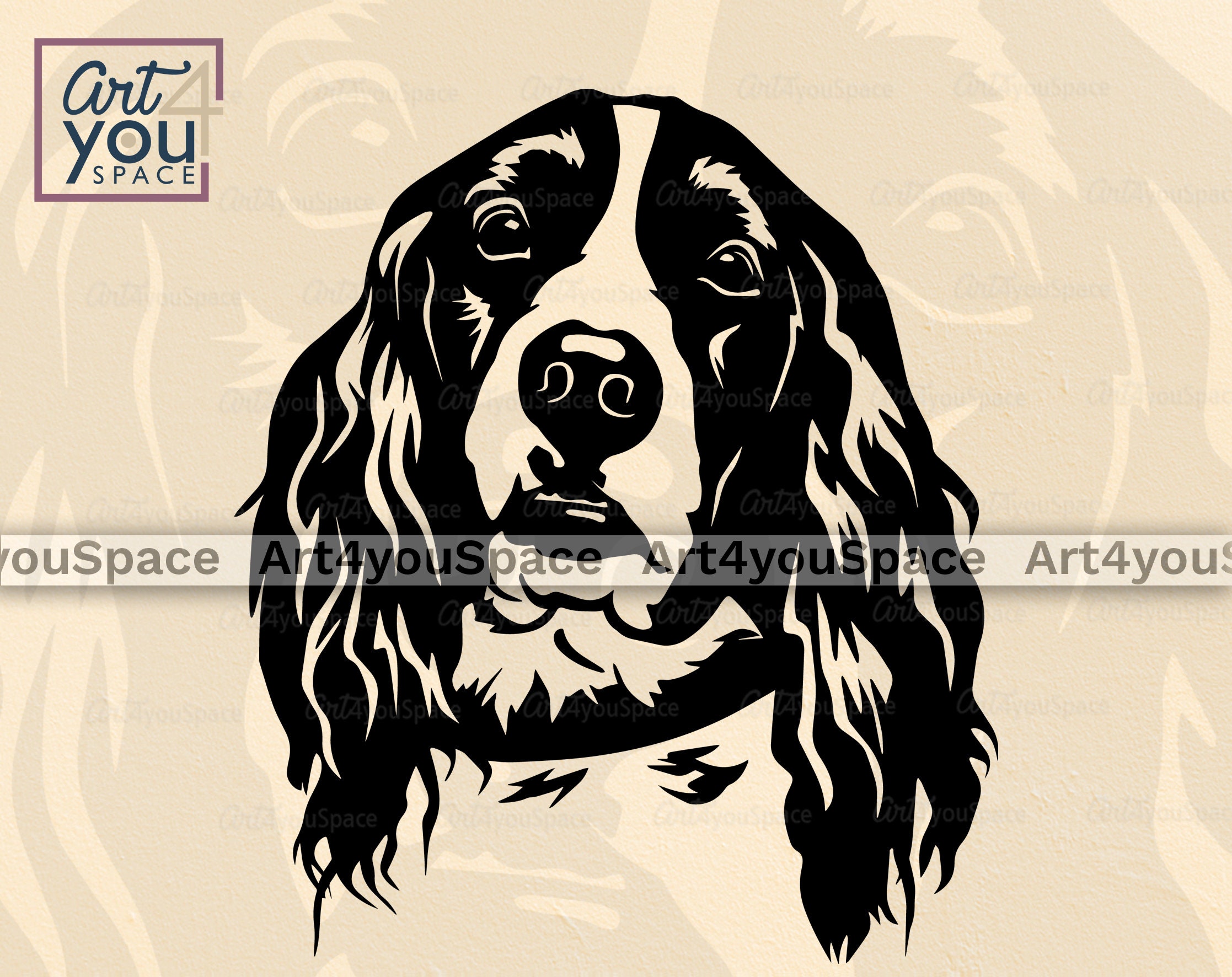 English Springer Spaniel Svg Dog Svg Cricut Clipart - Etsy