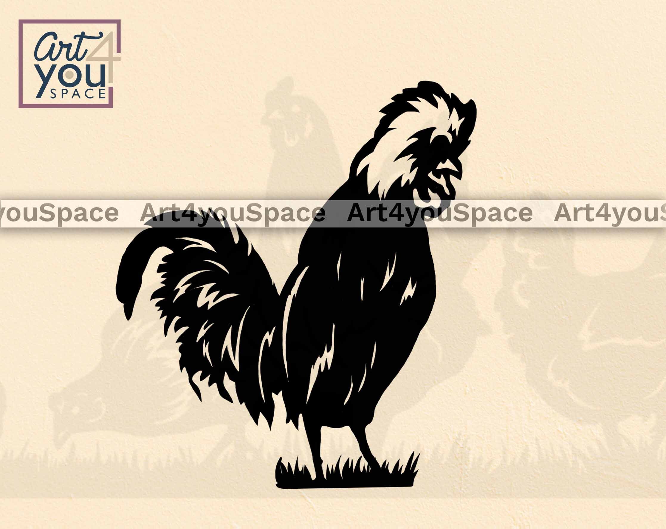 Chicken Laser Cut File, Chicken Svg, Farm Cricut Projects, Rooster ...