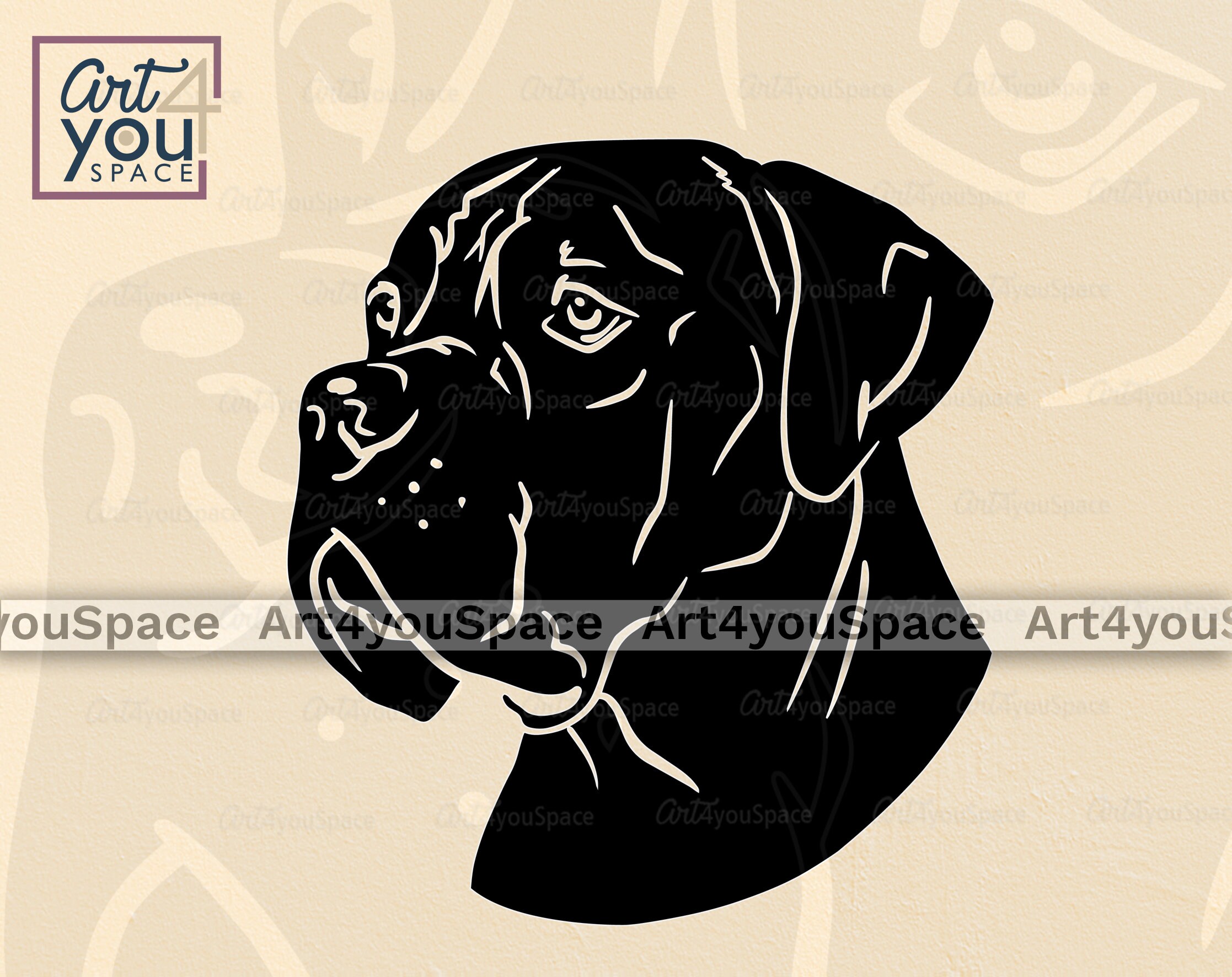Cane Corso Svg, Dog SVG File for Cricut, Peeking Pet Face Clipart ...