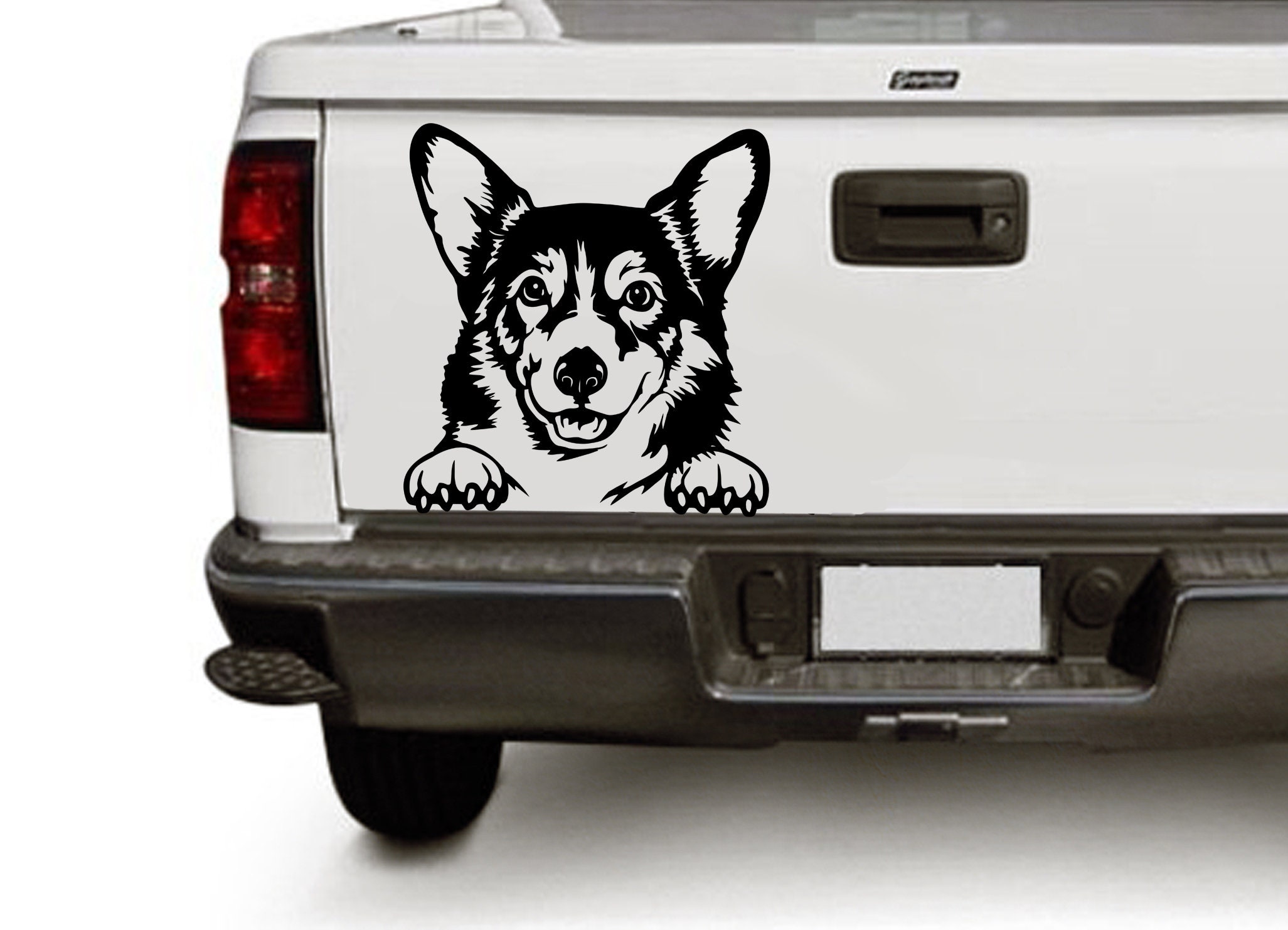 Corgi Svg Dog Svg Cute Corgi Dxf Face Head Body Peeking | Etsy UK